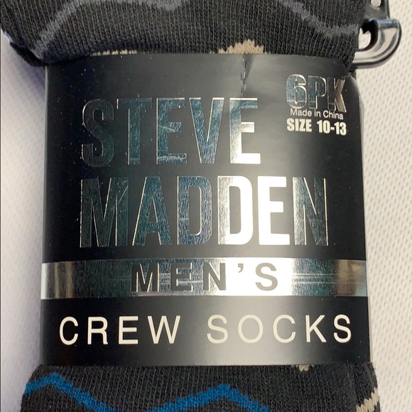 Steve Madden | Underwear & Socks | Steve Madden Mens Crew Socks | Poshmark